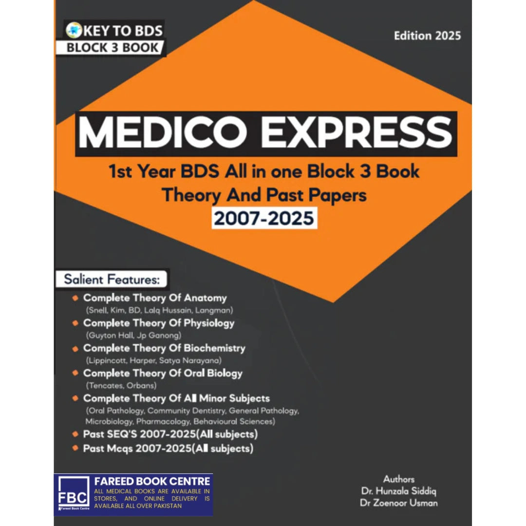 Key To BDS 1st Year Block 3 Medico Express – Fareed Book Centre