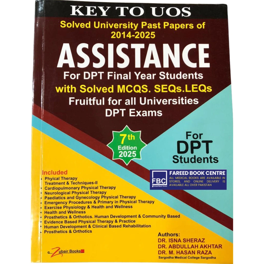 Key To UOS Assistance past paper for DPT Final Year – Fareed Book Centre