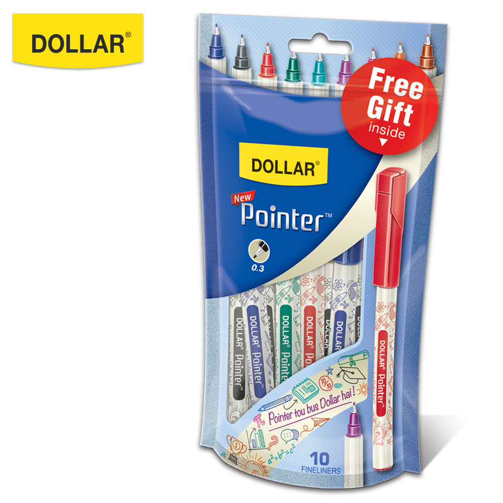 Dollar Pointer WOW 10's Assorted Pouch Pack – Fareed Book Centre