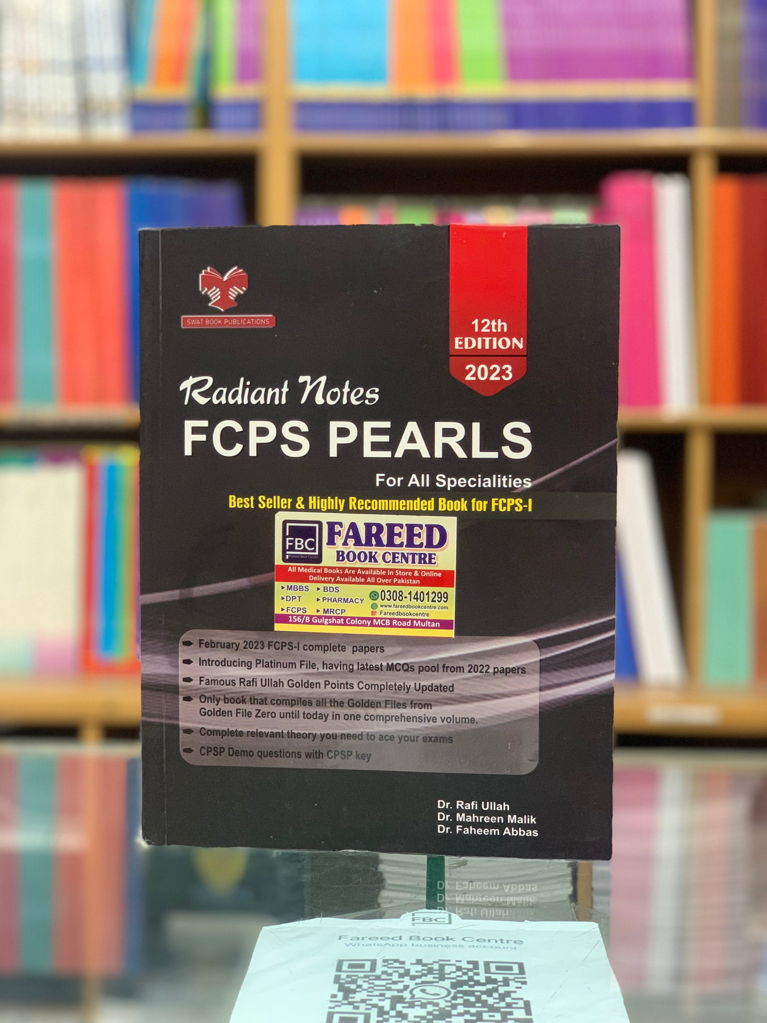 Radiant Notes Fcps Rafiullah latest edition 2023 – Fareed Book Centre