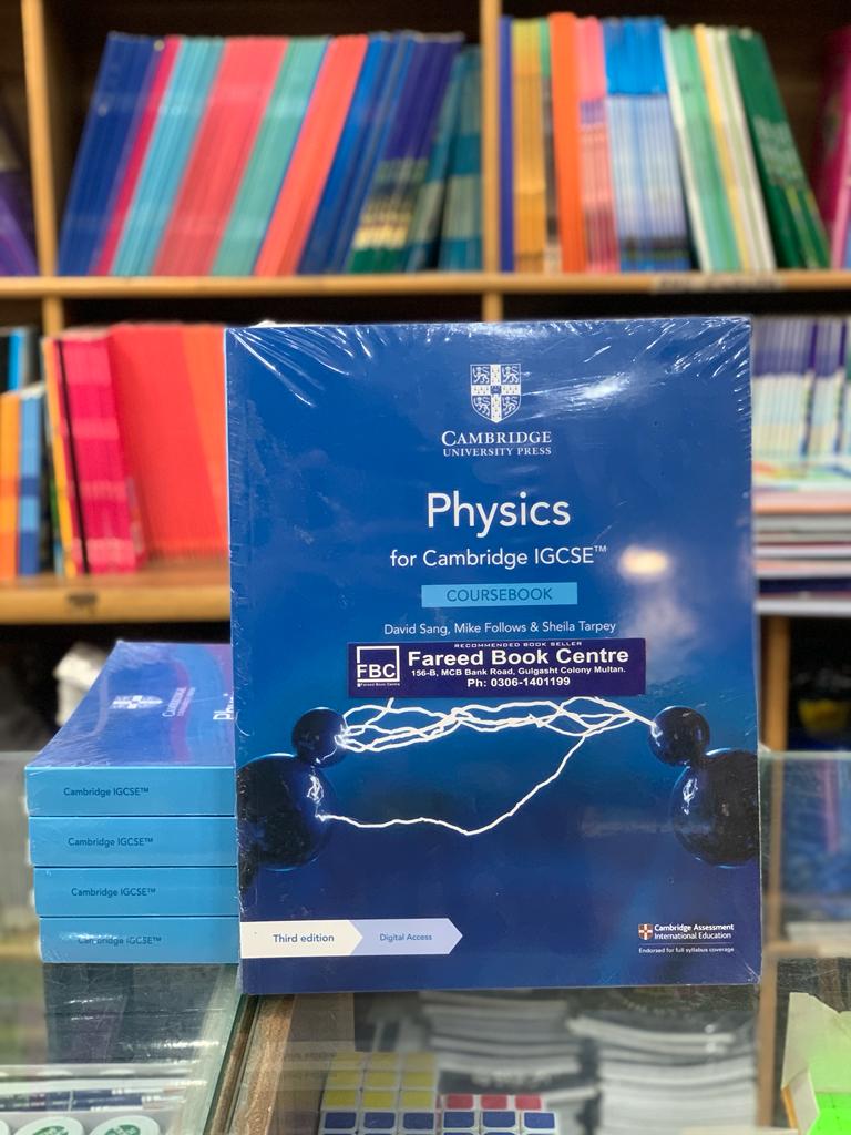 PHYSICS For Cambridge IGCSE Coursebook 3rd edition ORIGINAL byDavid Sa – Fareed Book Centre