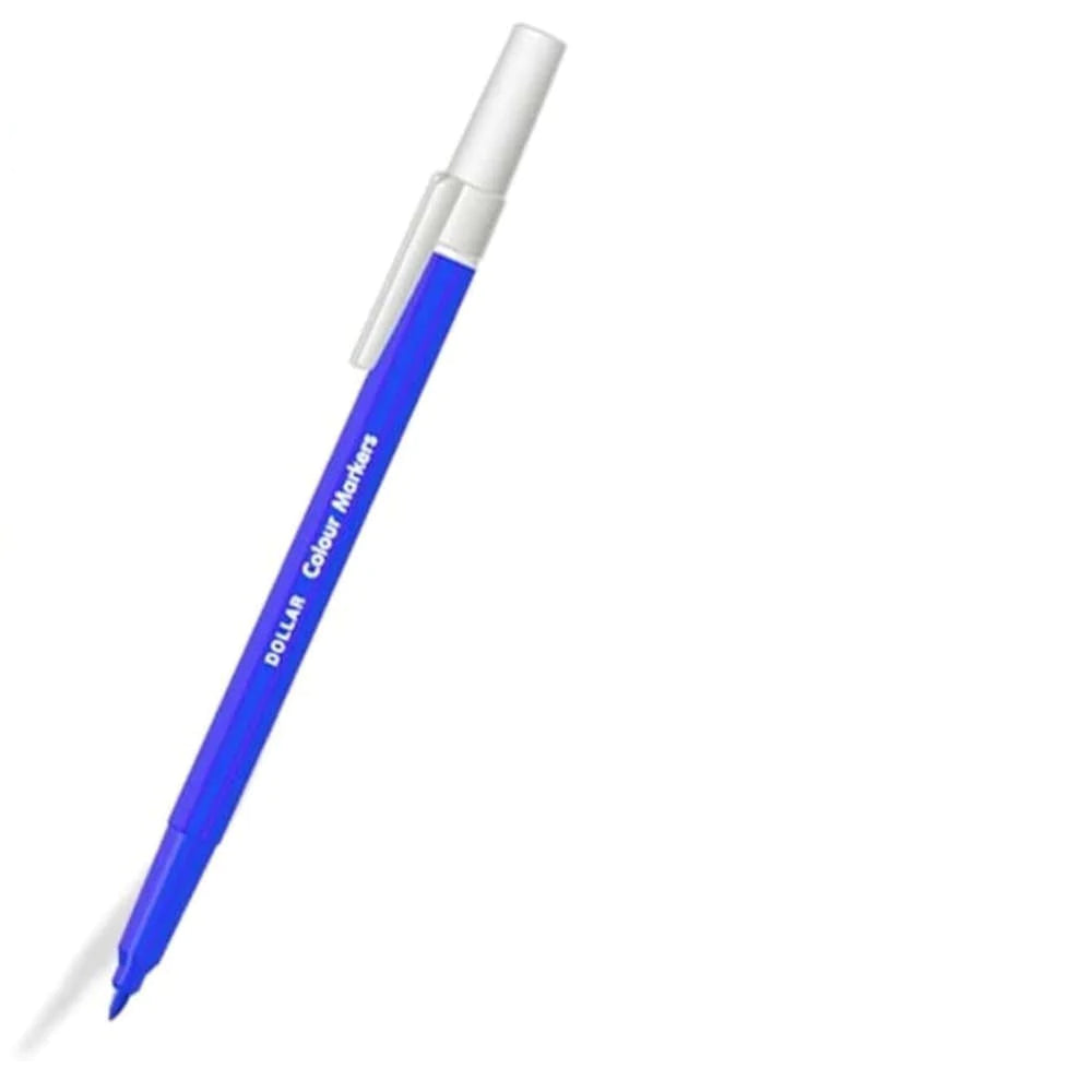 Dollar Fiber Tip Marker Blue – Fareed Book Centre