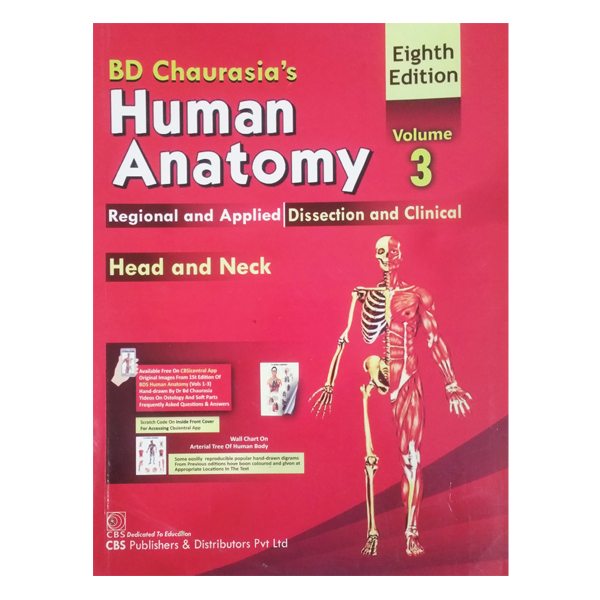 Human Anatomy Head And Neck By Bd Chaurasia Vol 3 (9th Edition) – Fareed Book Centre
